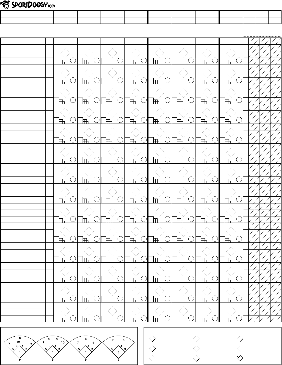 Preview Softball Box Score Sheet Preview Softball Box Score Sheet
