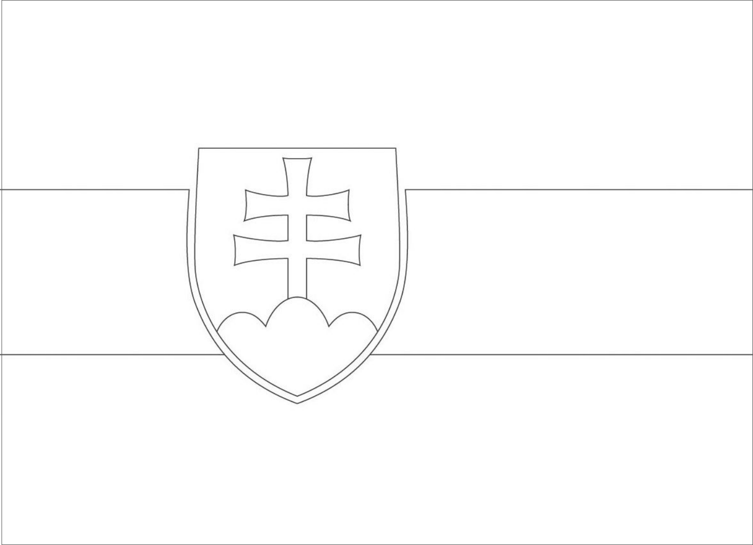 Preview Slovakia Flag color sheet