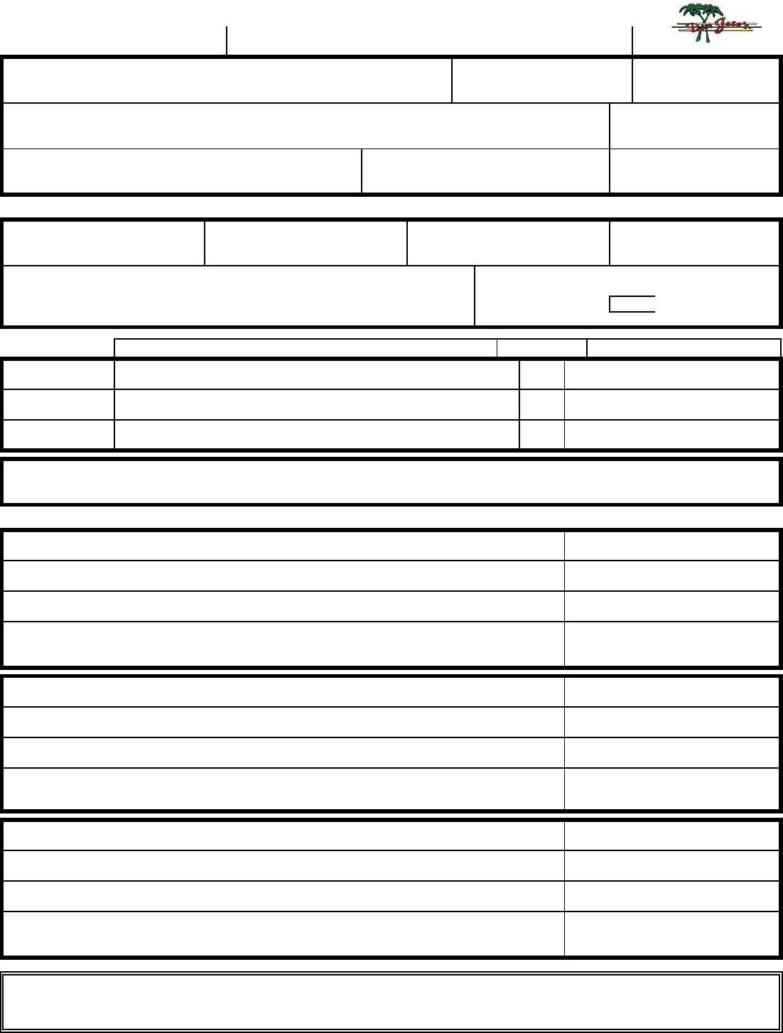 Editable Restaurant Job Application Form Template Example ...