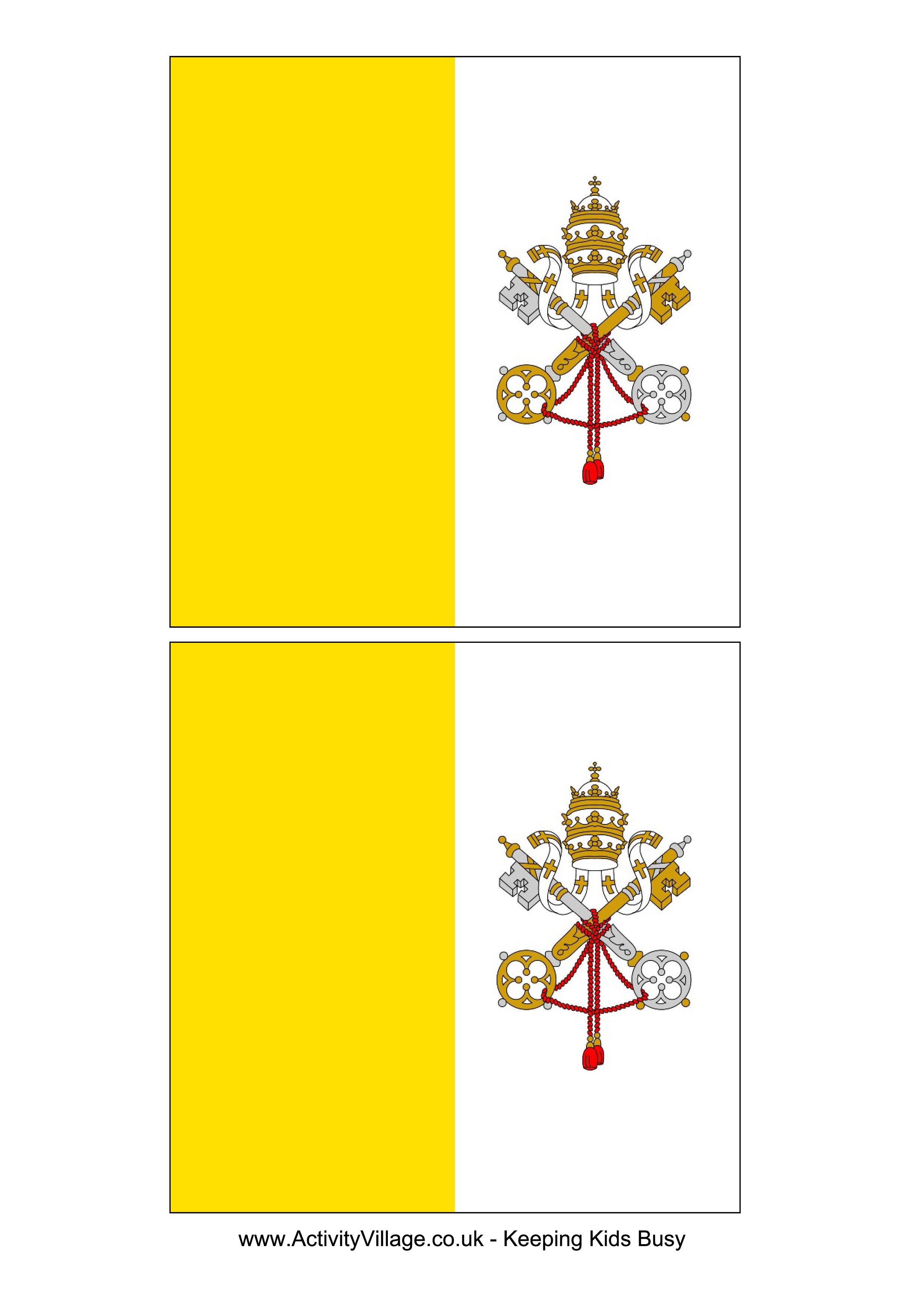 Vatican City Flag | Templates at allbusinesstemplates.com