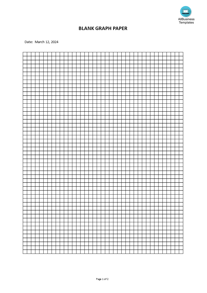 Gratis Blank Graph Paper