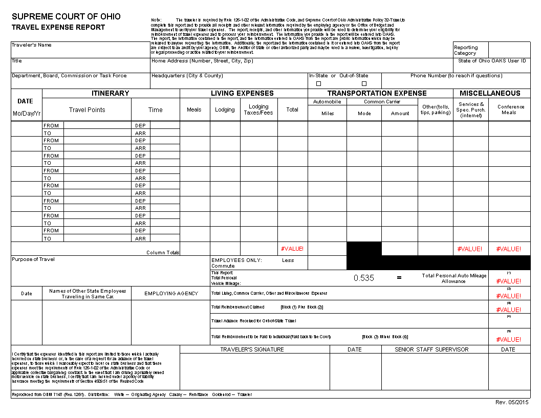  Travel Expenses Excel Allbusinesstemplates