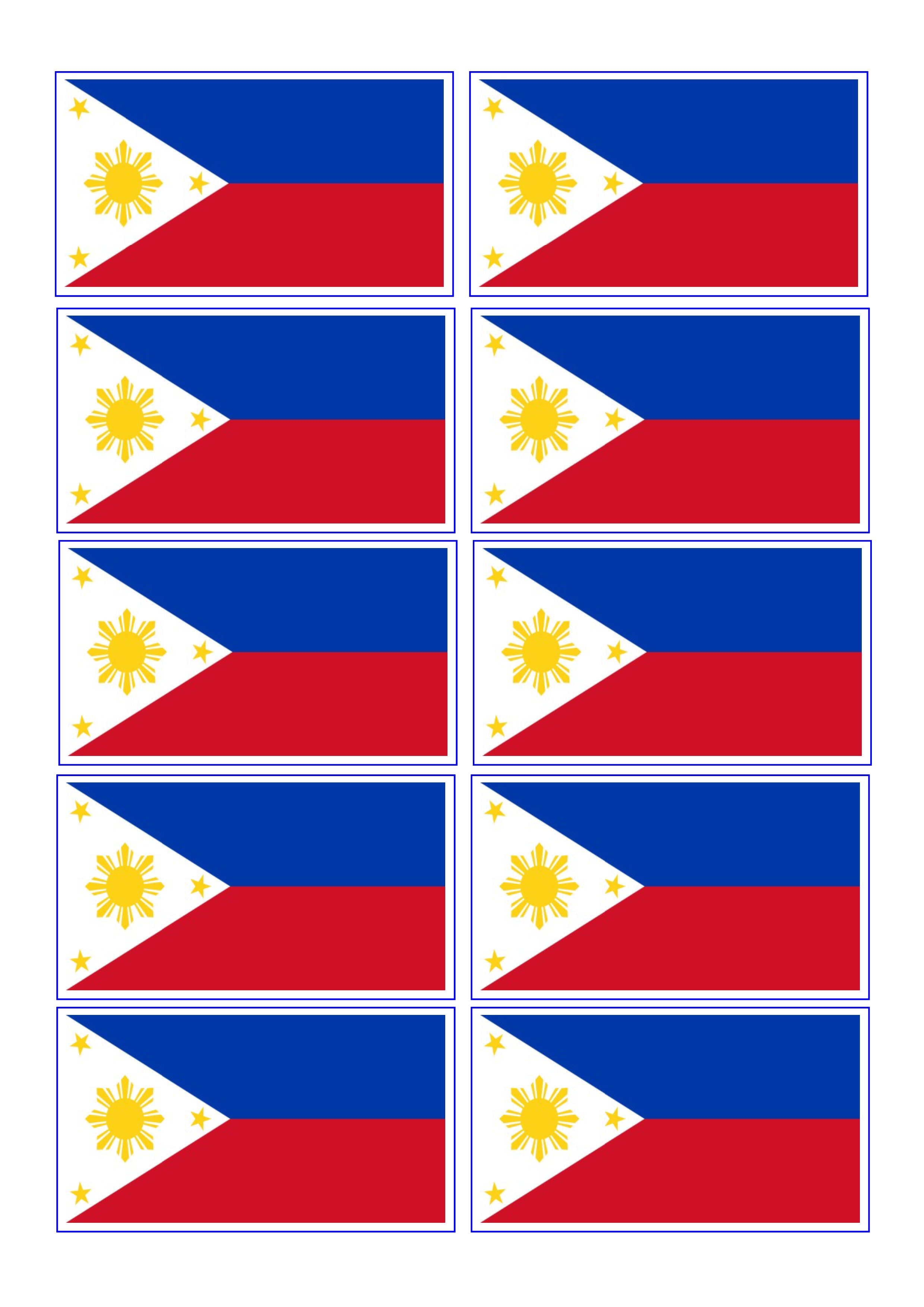 Philippines Flag | Templates at allbusinesstemplates.com