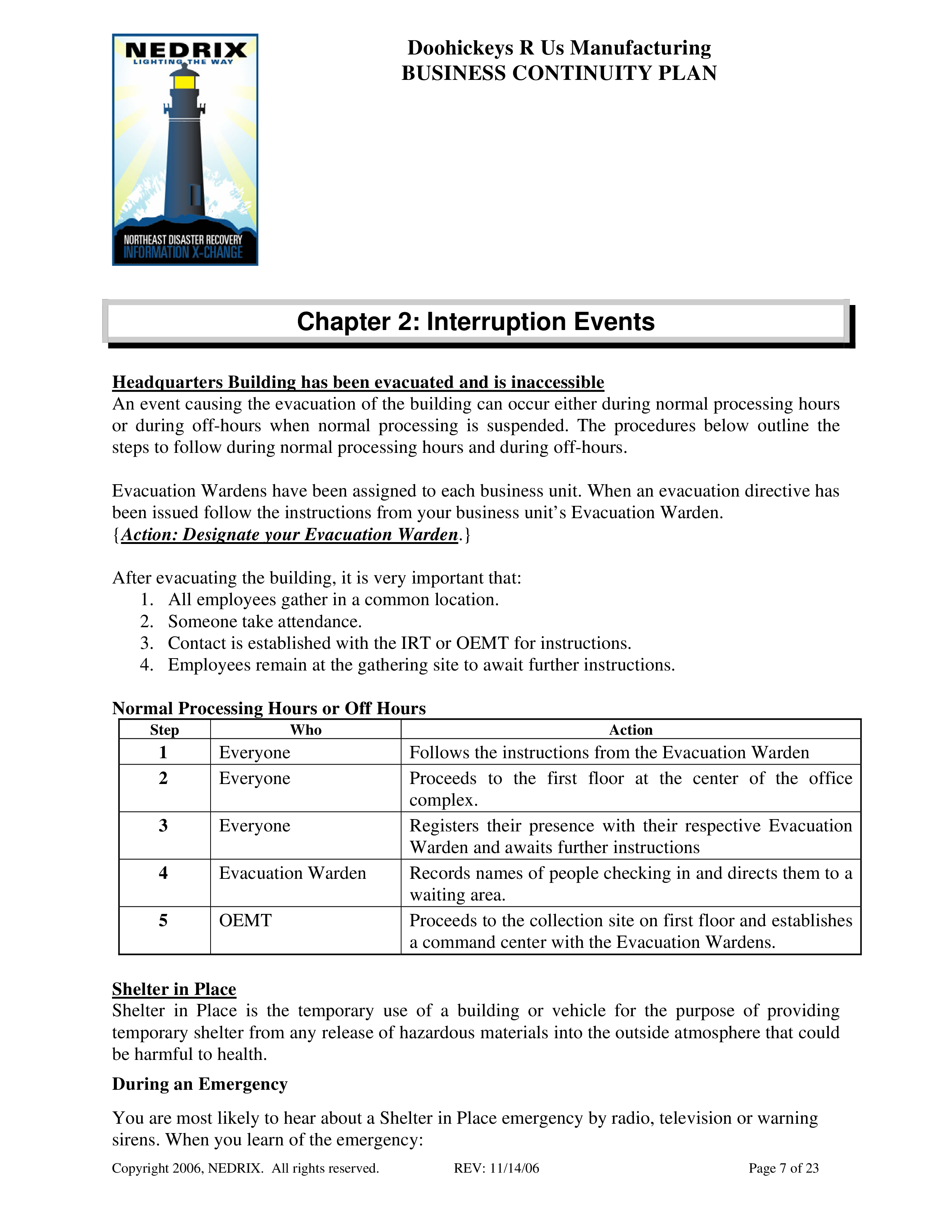 Manufacturing Business Continuity Plan Templates At 