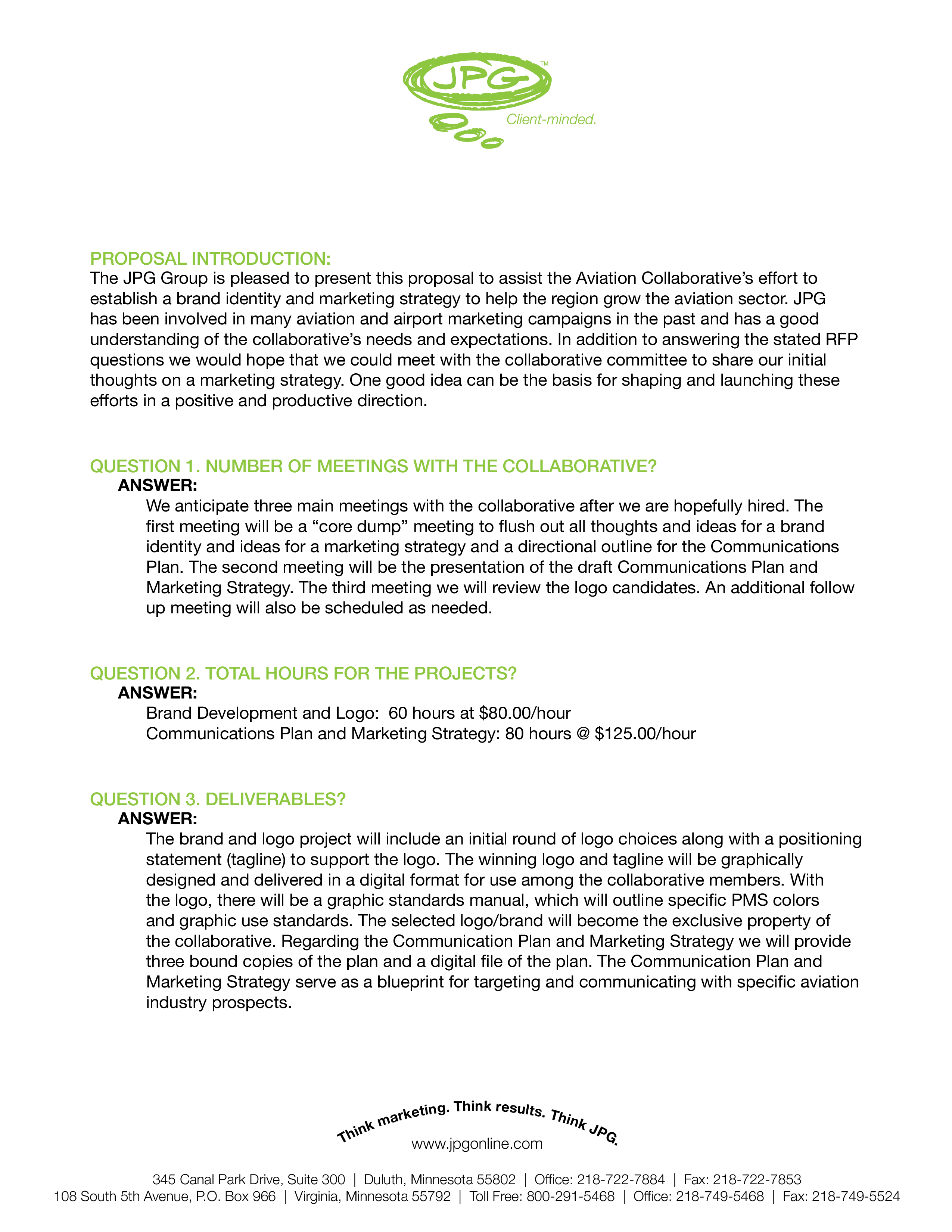 Aviation Proposal for Branding and Logo Development | Templates at ...