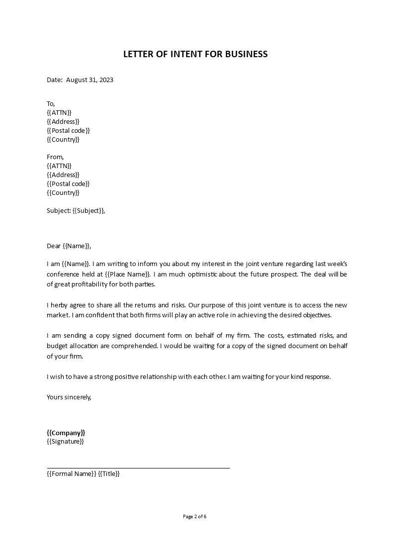 Sample Letter Of Intent For Nursing Job | Templates at ...