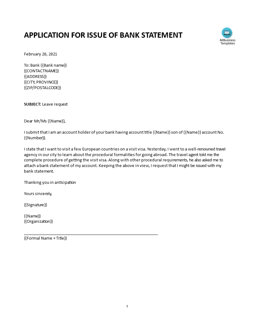 Application For Requesting Bank Statement Bank Statement Request Vrogue