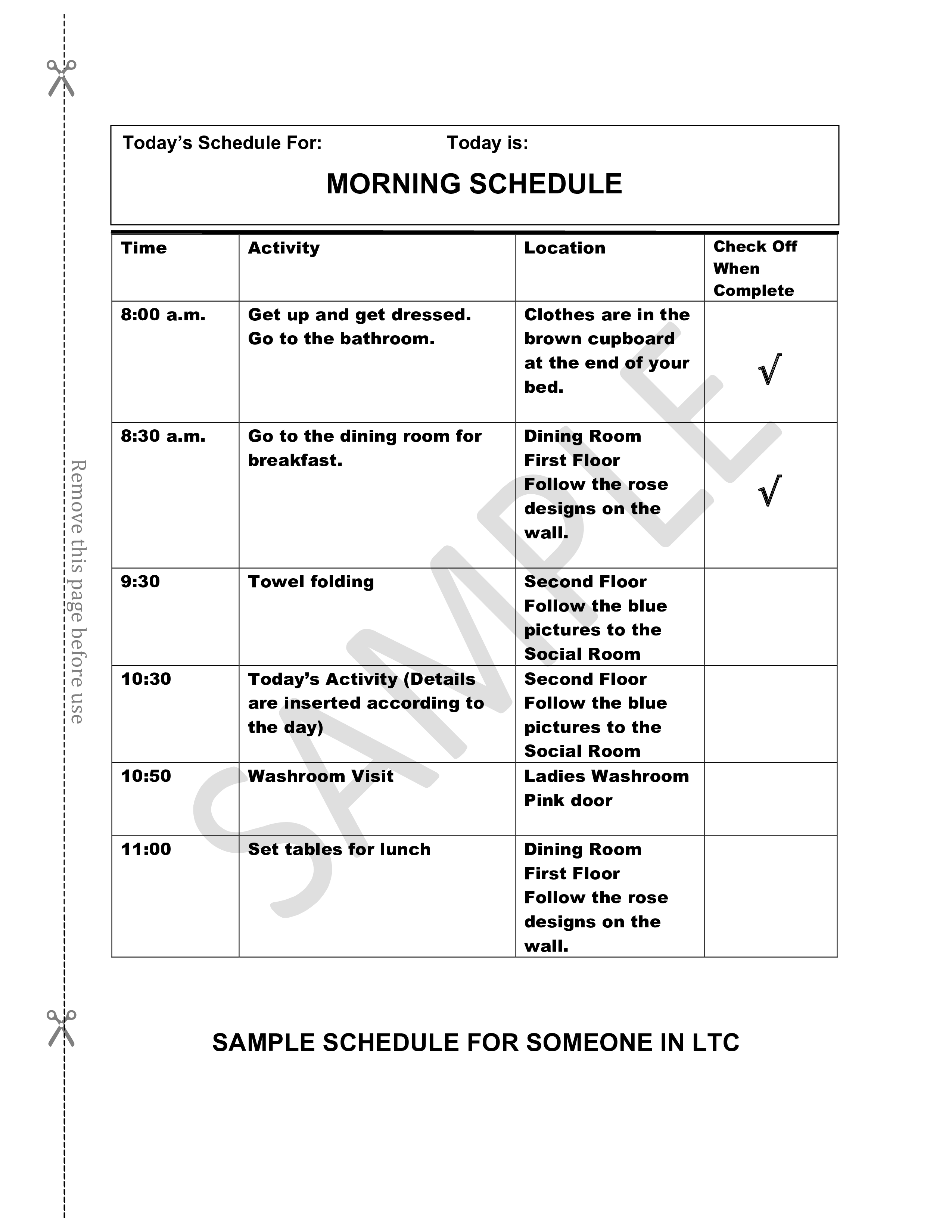 Daily Personal Agenda | Templates at allbusinesstemplates.com