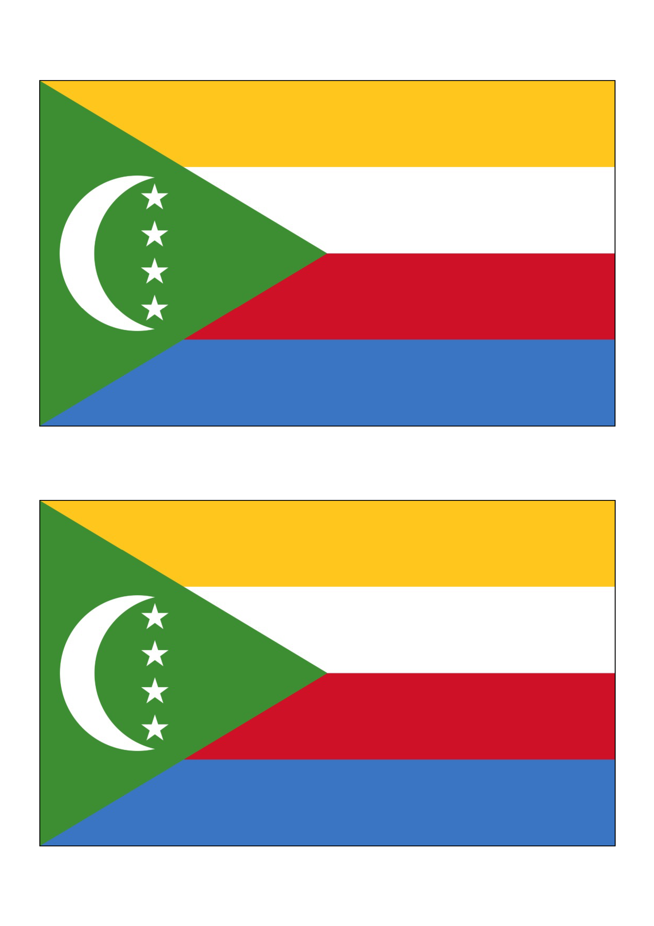 Comoros Flag | Templates at allbusinesstemplates.com