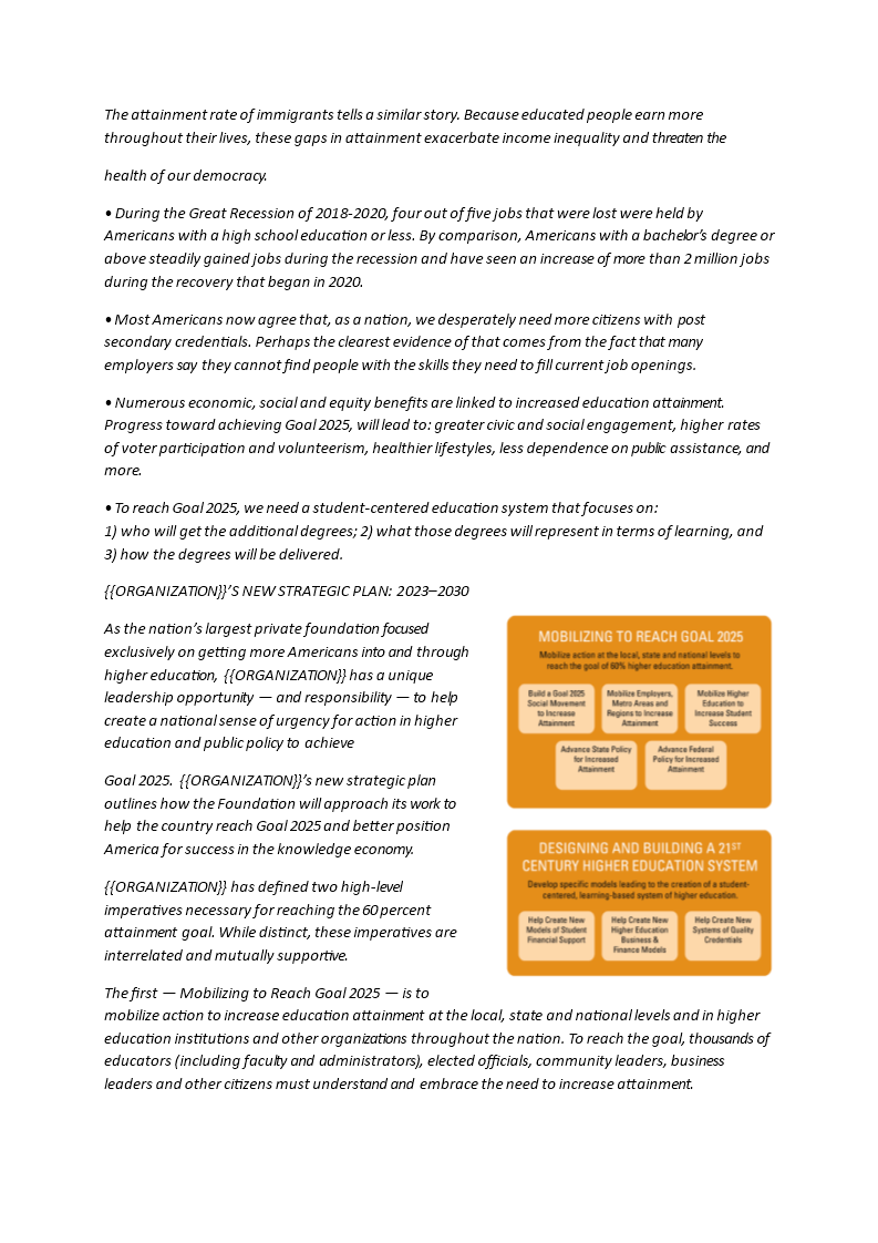 Strategic Plan Executive Summary Sample | Templates at ...