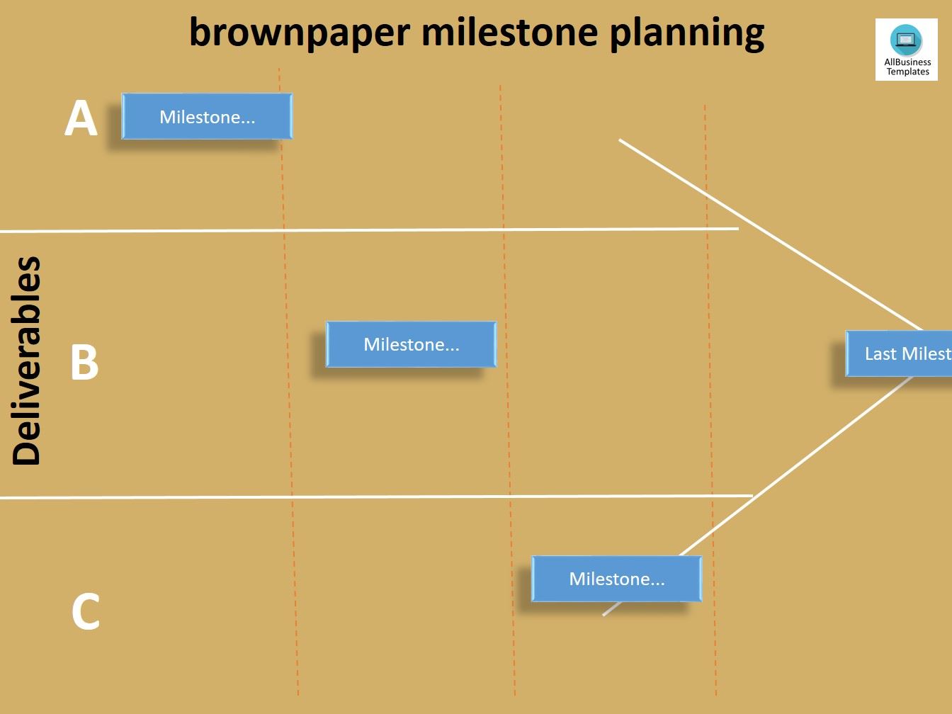 Brown Paper Milestone Planning A3 | Templates at allbusinesstemplates.com