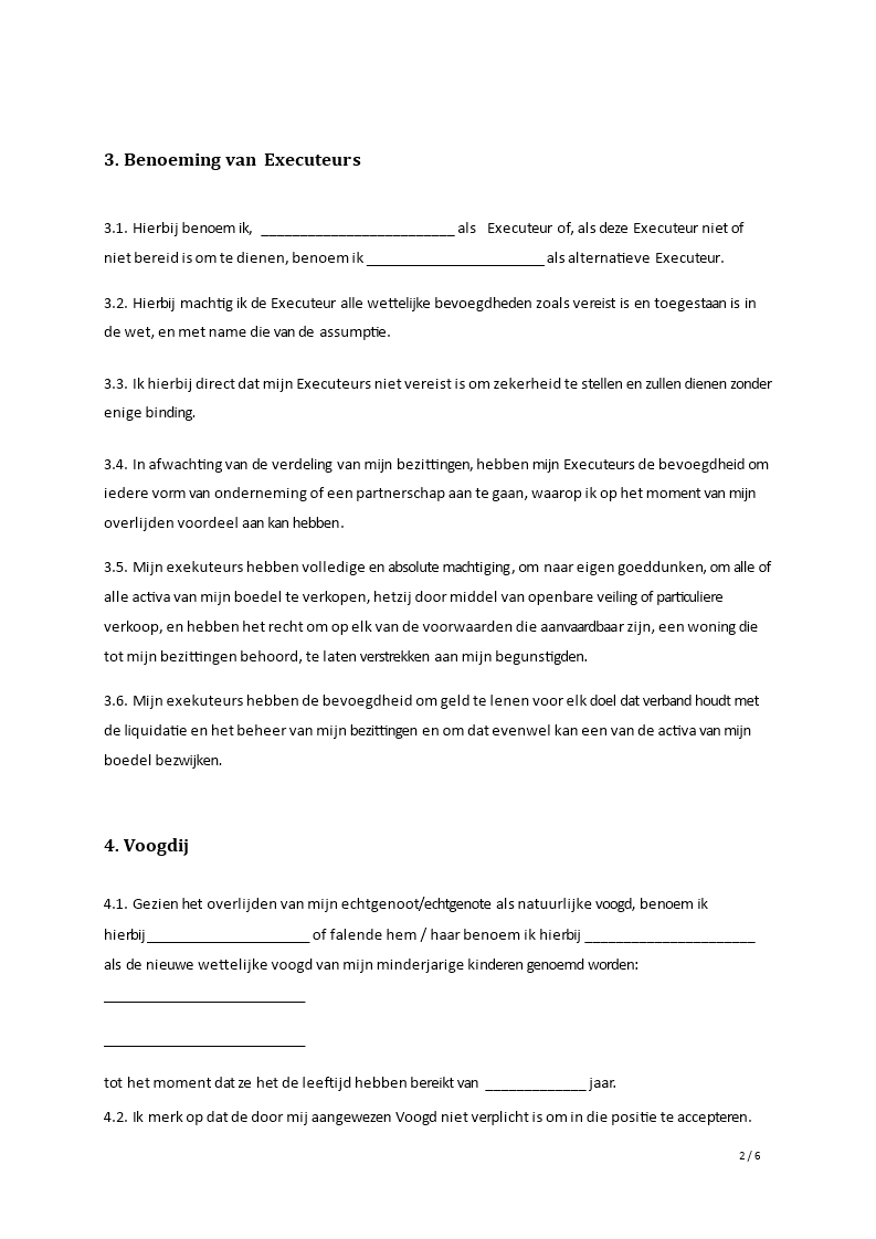 Premium Laatste Wil & Testament