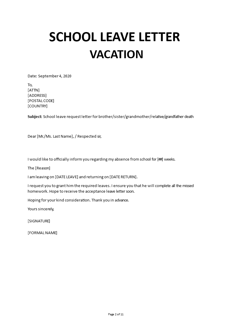 Hospitalization Leave