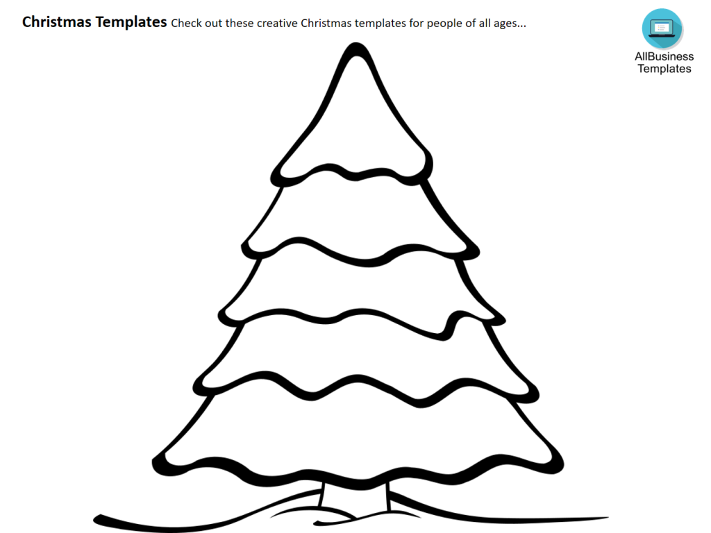 Printable Christmas Tree Coloring Page Templates At