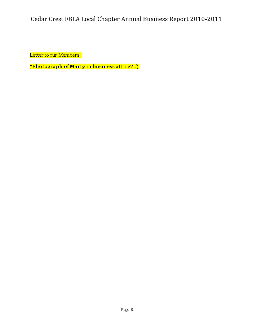 Annual Business Report | Templates at allbusinesstemplates.com