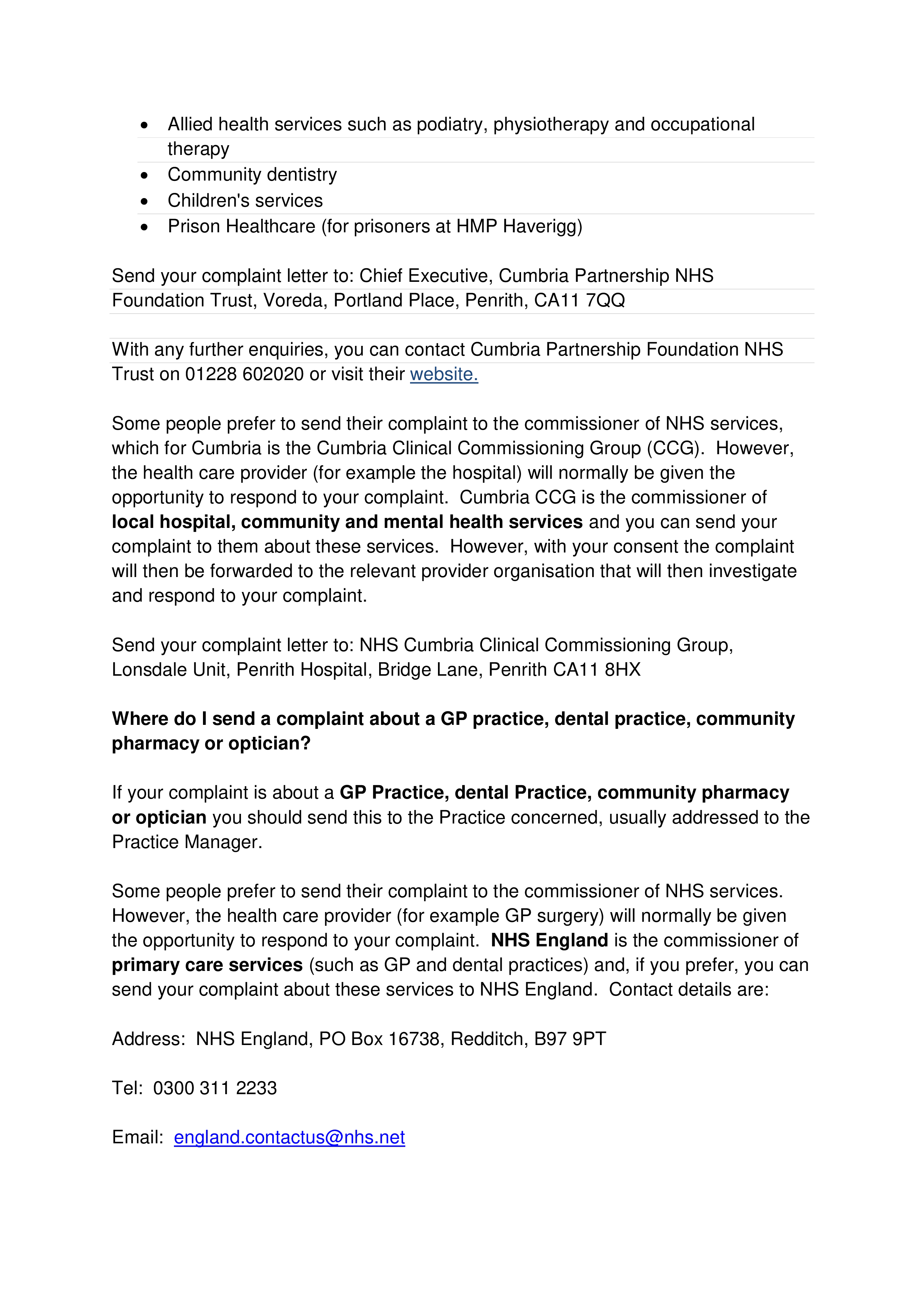 Hospital Staff Formal Complaint Letter | Templates at ...