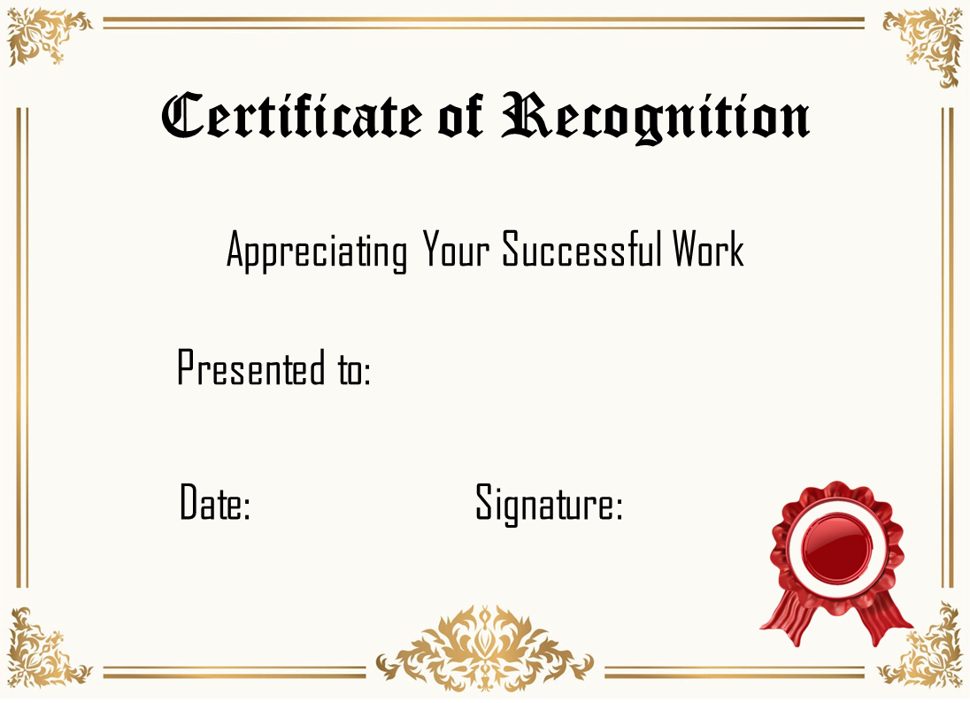 Student Recognition Award Template | Templates at allbusinesstemplates.com