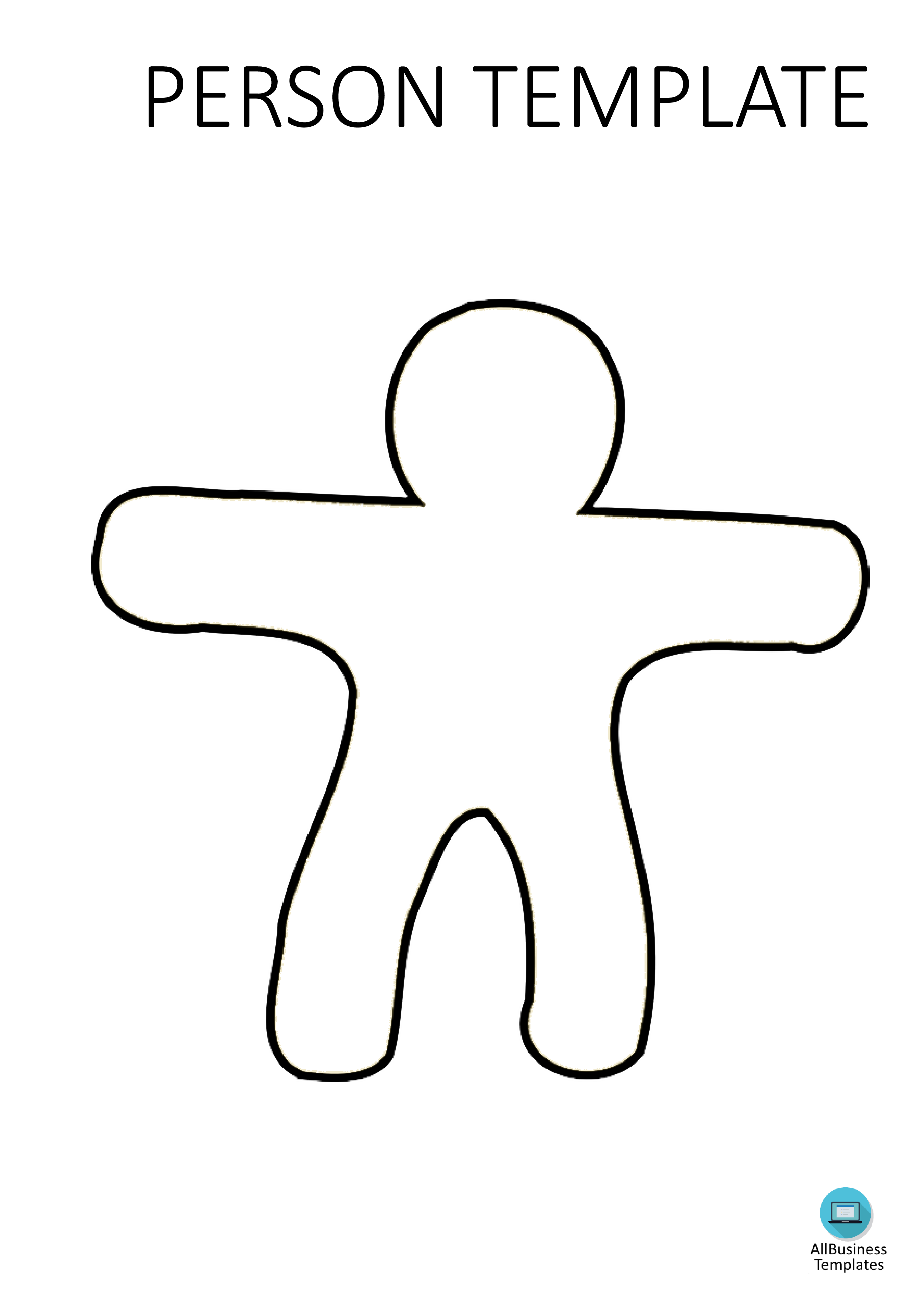 Télécharger Gratuit Person Template A3 Portrait