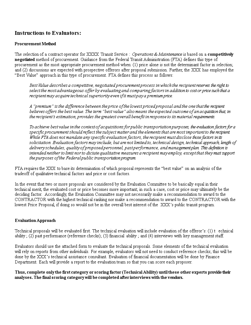 Evaluation Score Sheet | Templates at allbusinesstemplates.com