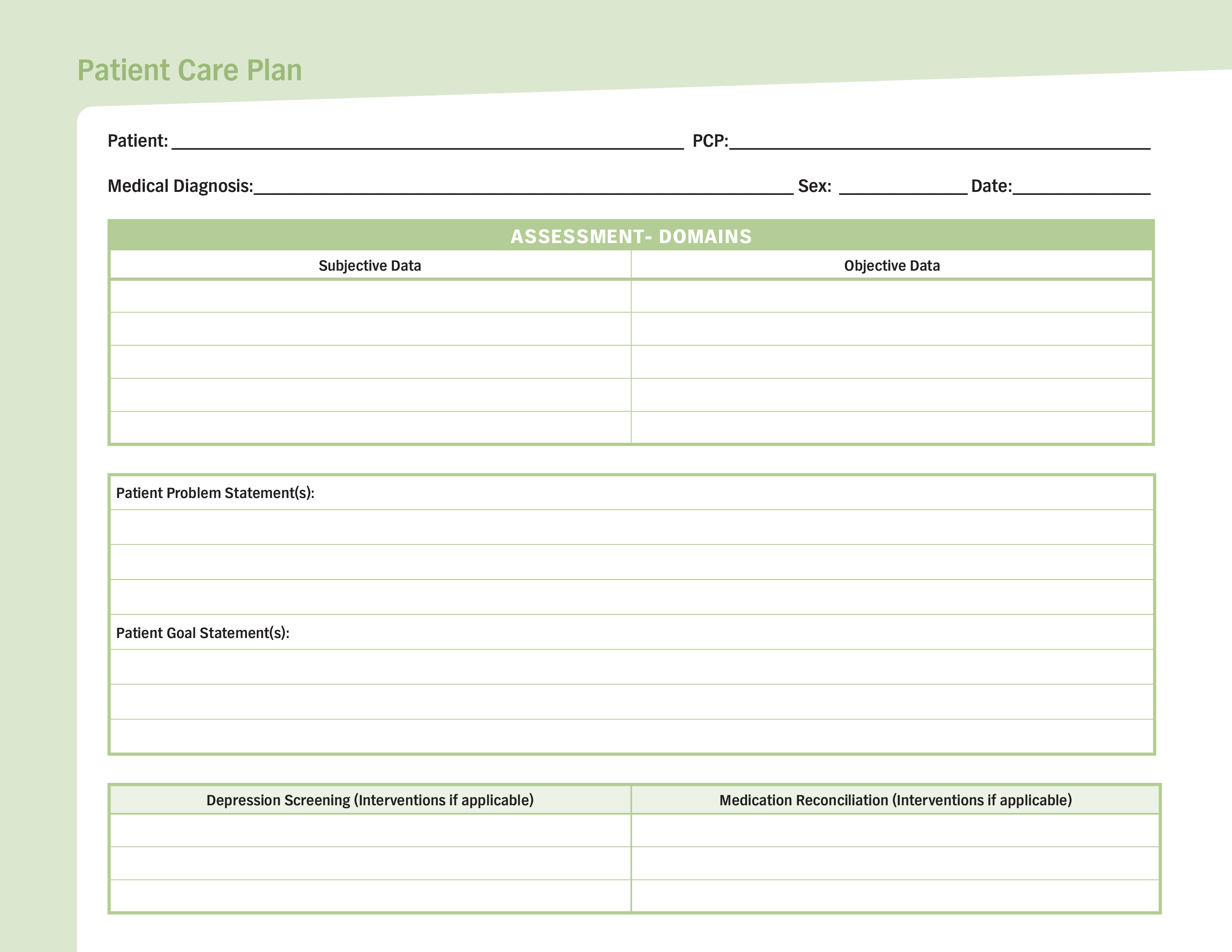 26 Best Ideas For Coloring Plan Of Care Template