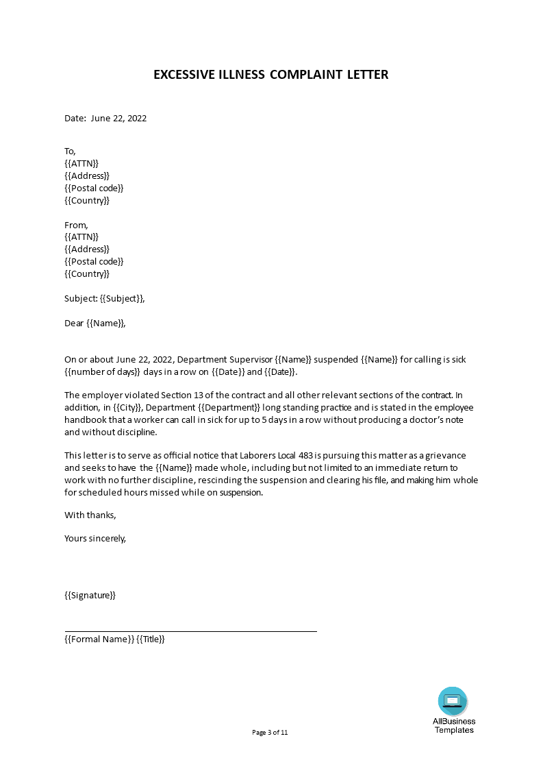 Complaint Letter For Poor Customer Service Templates At complaint-letter-for-poor-customer-service-templates-at