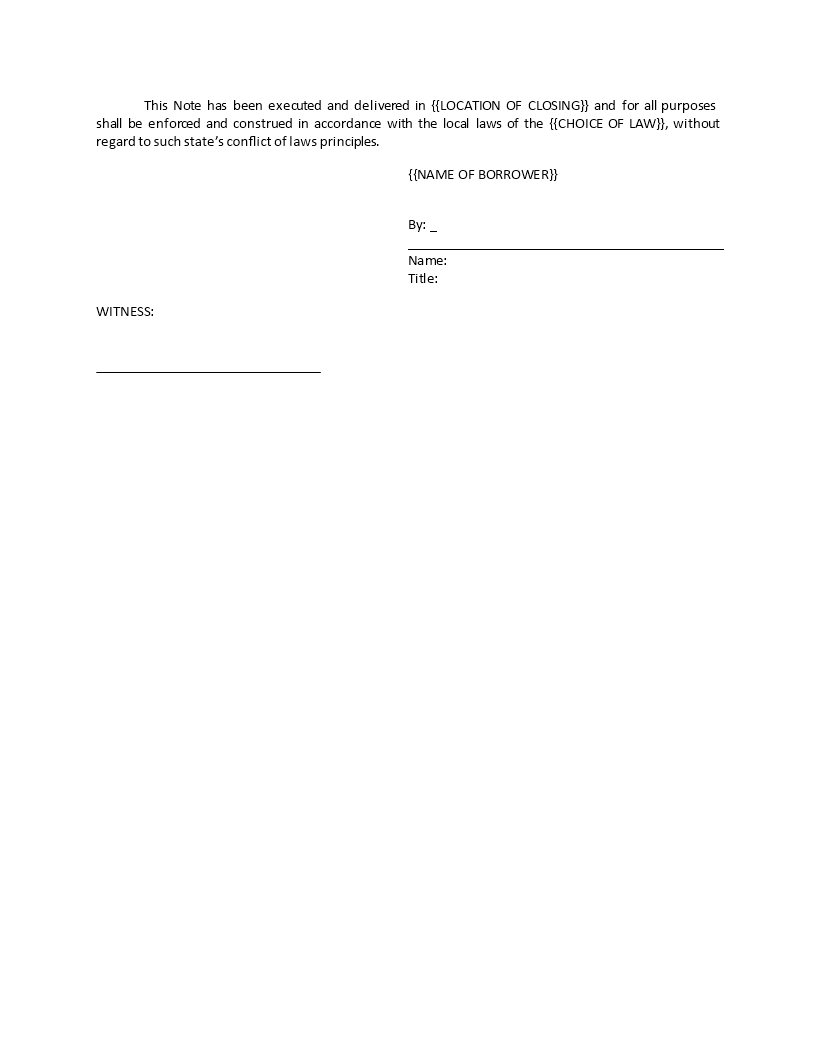 Demand Promissory Note Bank As Lender | Templates at ...