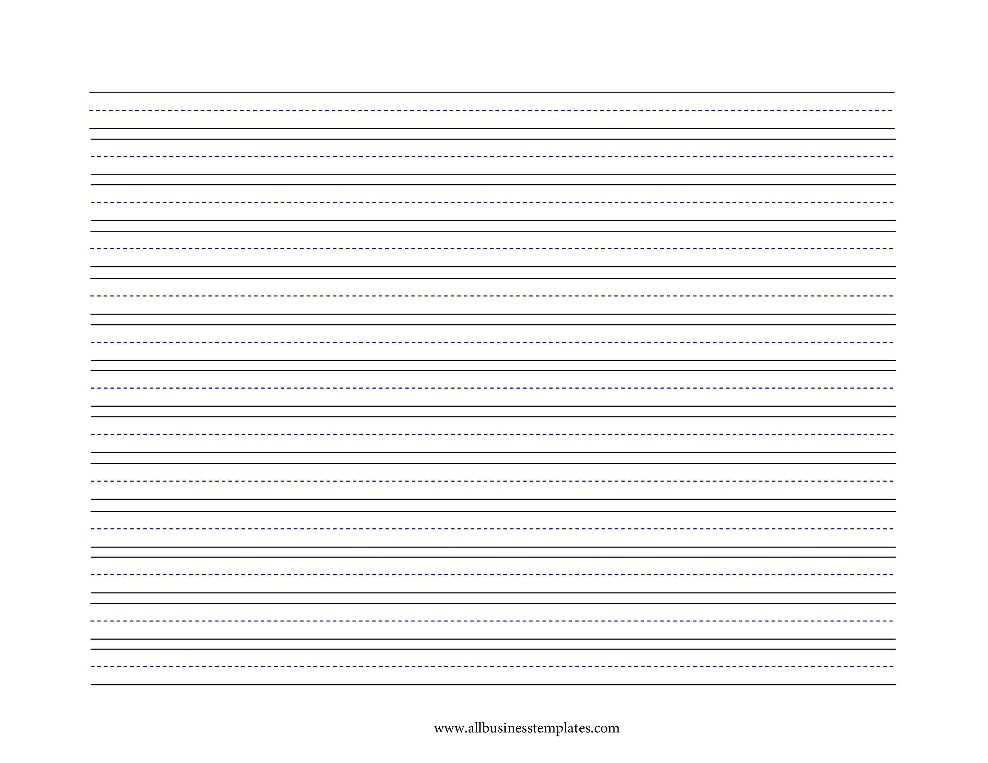 Kostenloses Writing Paper Small Lines Landscape