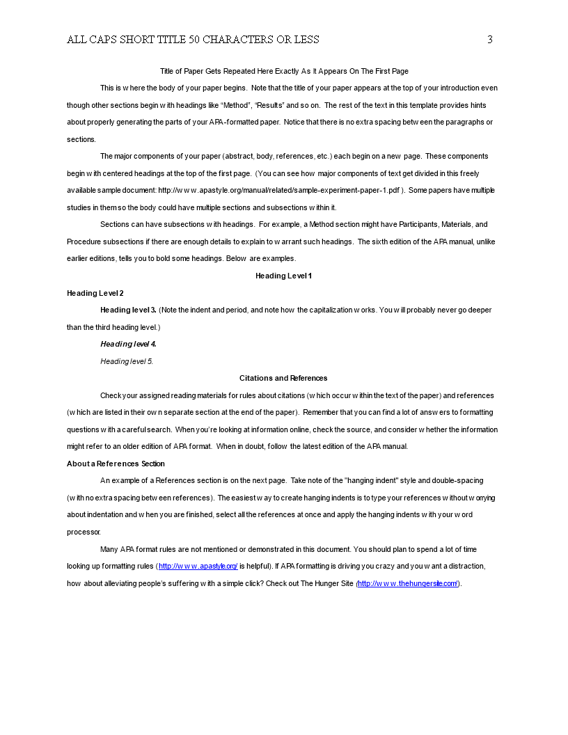 Abstract In Apa Format