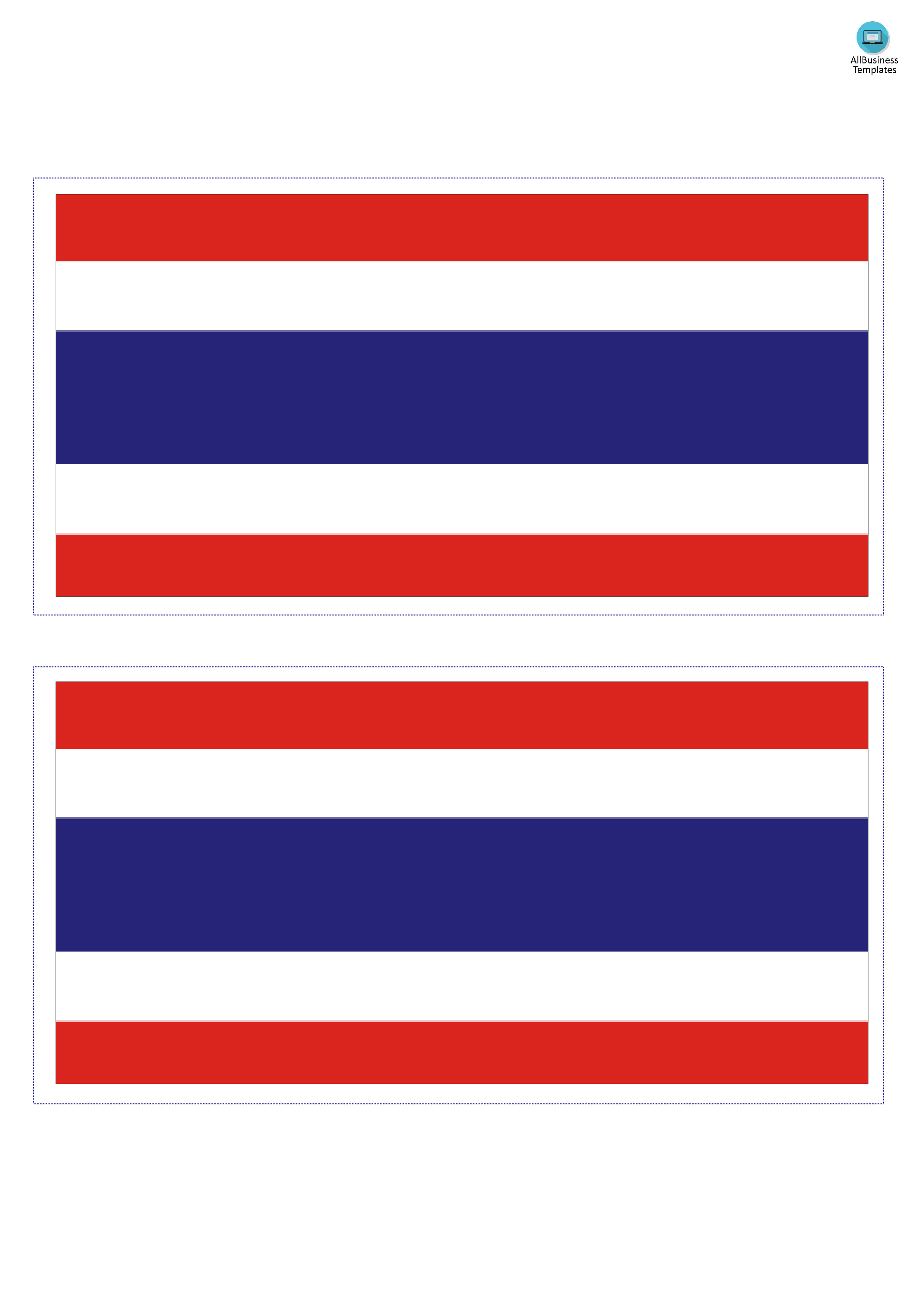 Thailand Flag | Templates at allbusinesstemplates.com