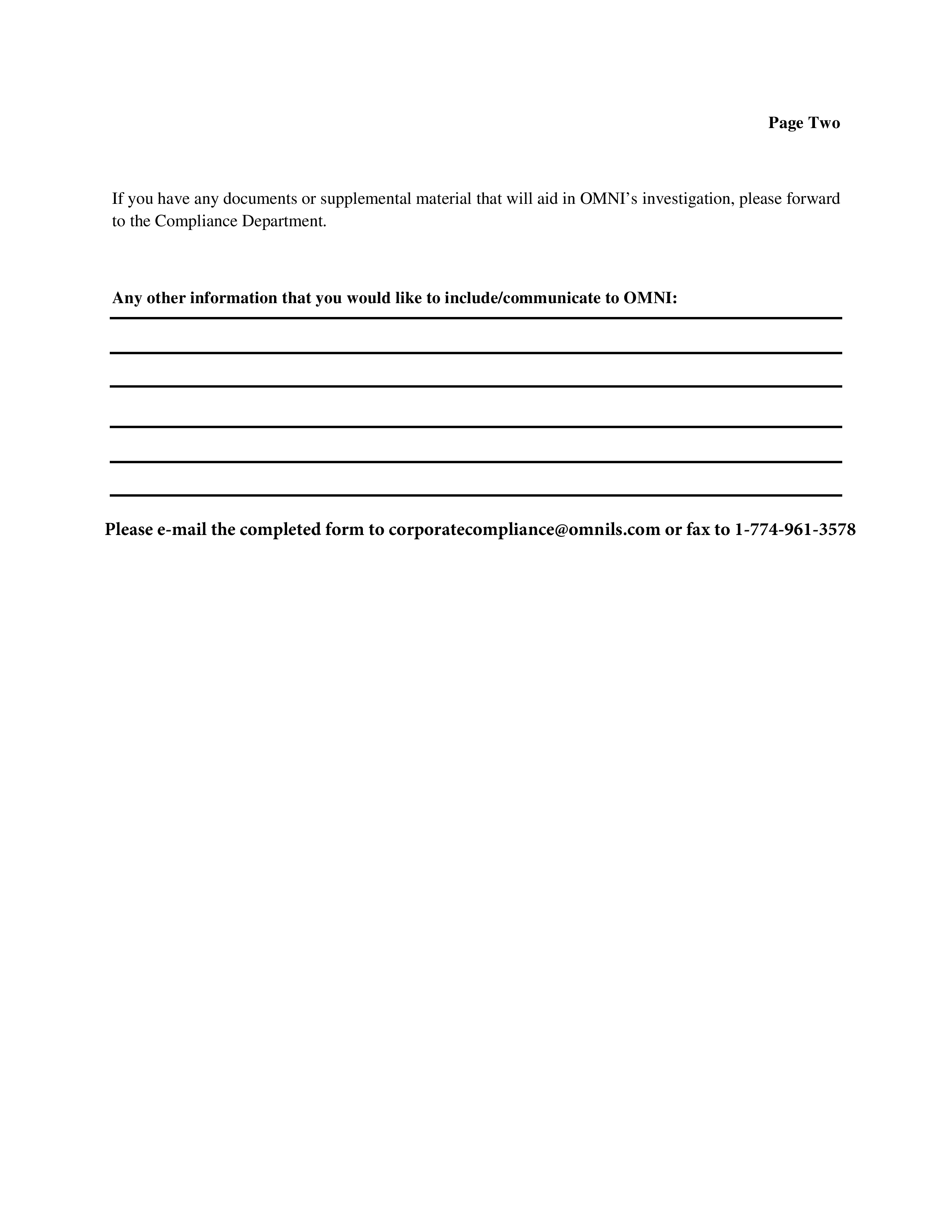 Compliance Incident Report | Templates at allbusinesstemplates.com