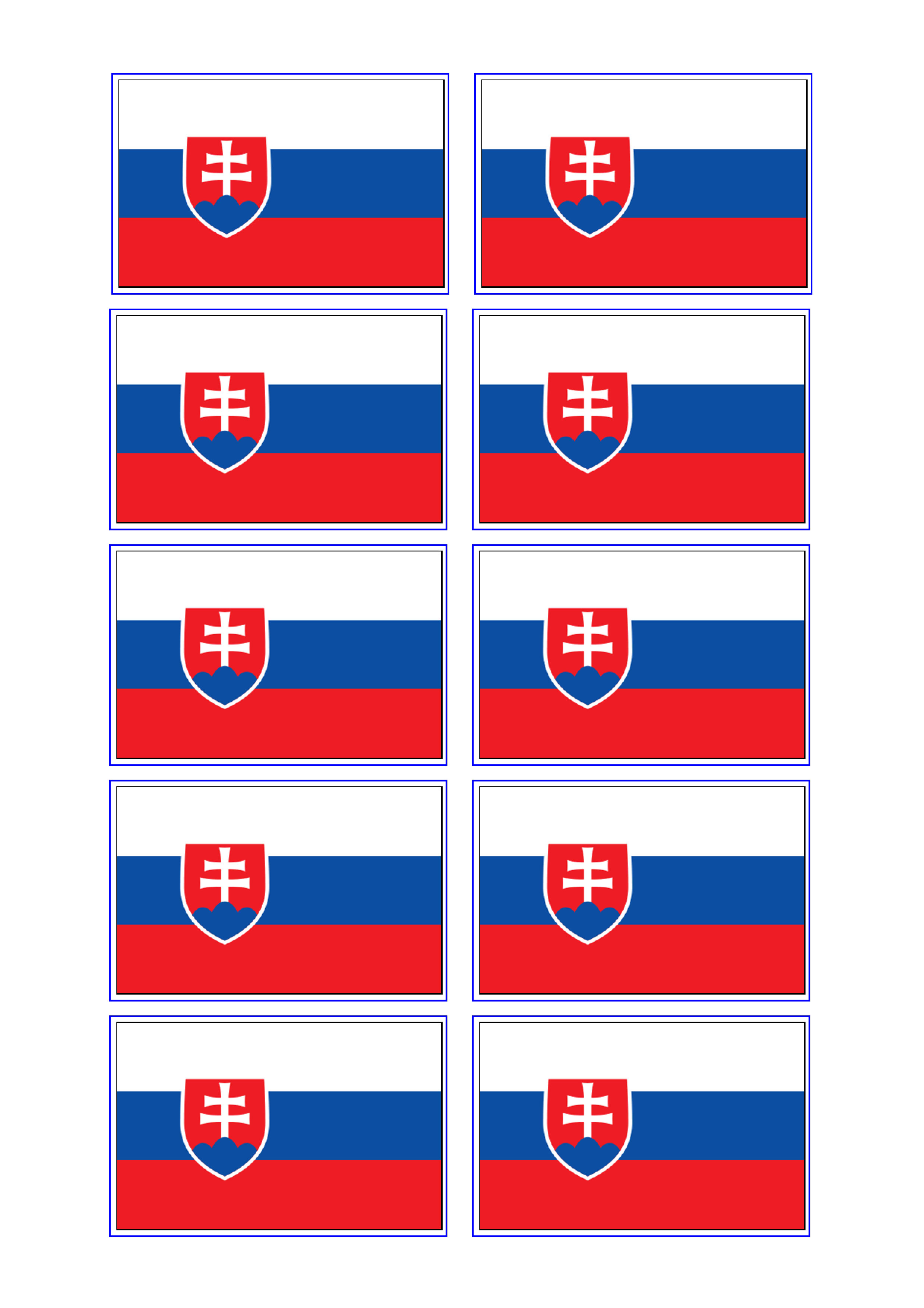 Slovakia Flag | Templates at allbusinesstemplates.com