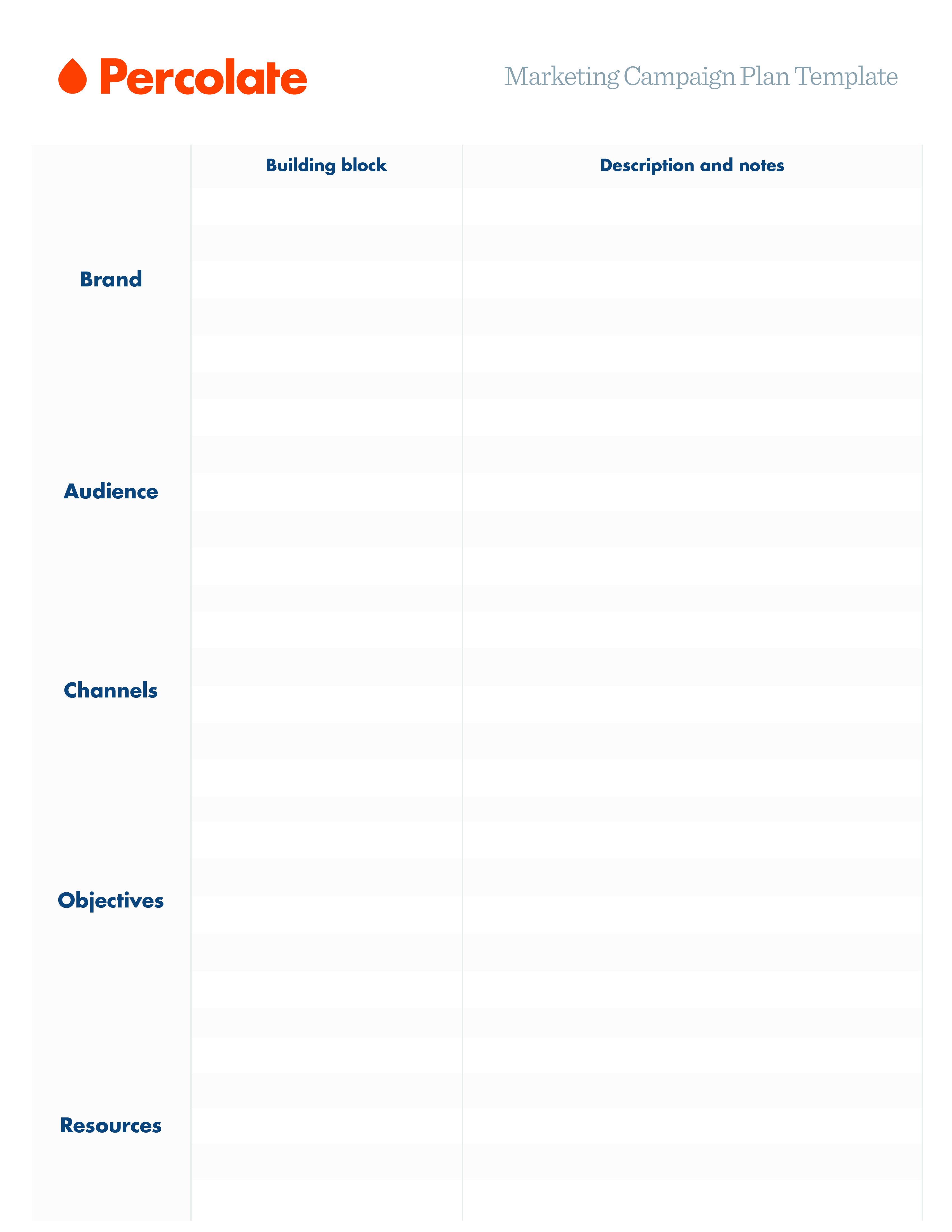 Marketing Campaign Plan Template | Templates at allbusinesstemplates.com