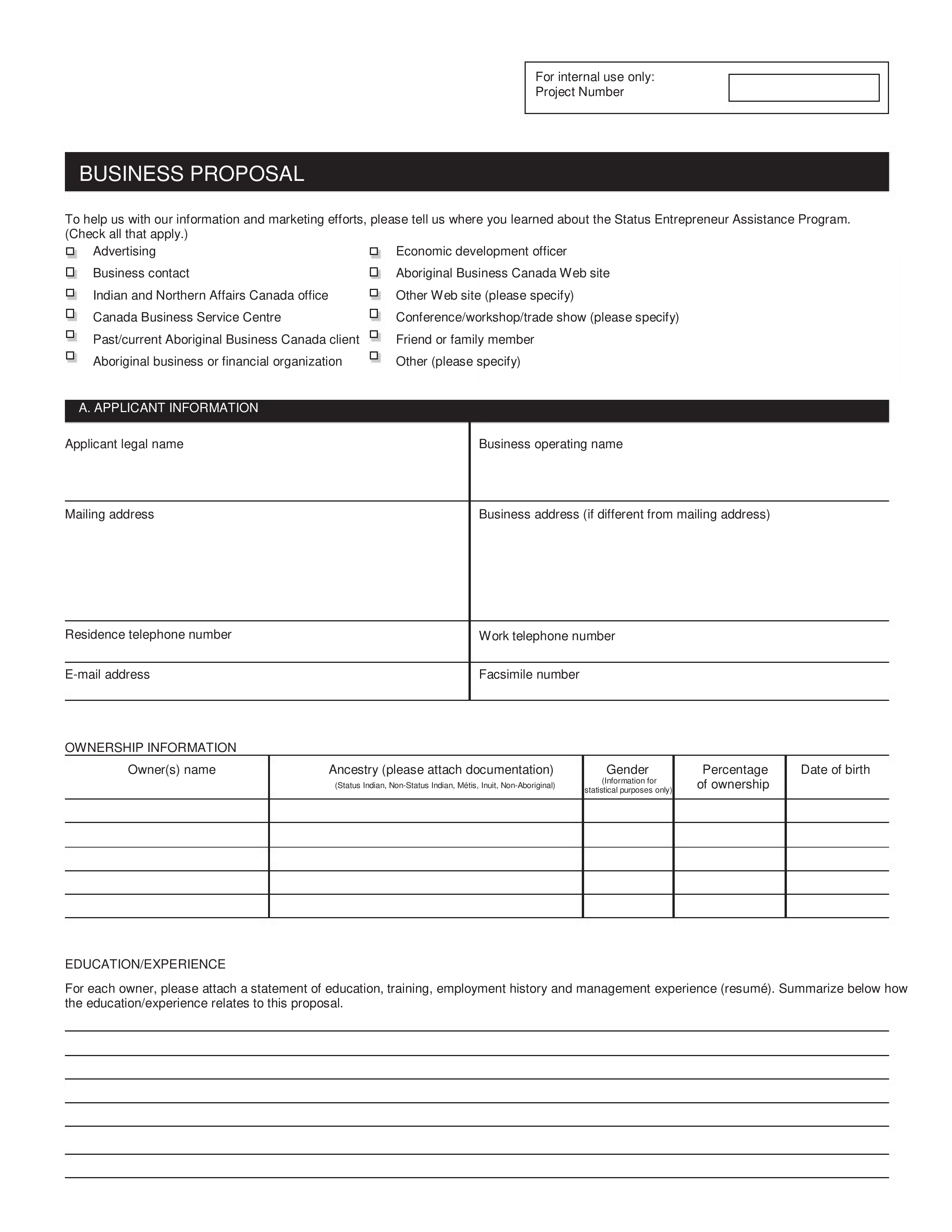 New Business Proposal Format | Templates at allbusinesstemplates.com