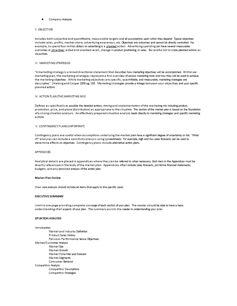 Small Marketing Plan Example | Templates at allbusinesstemplates.com