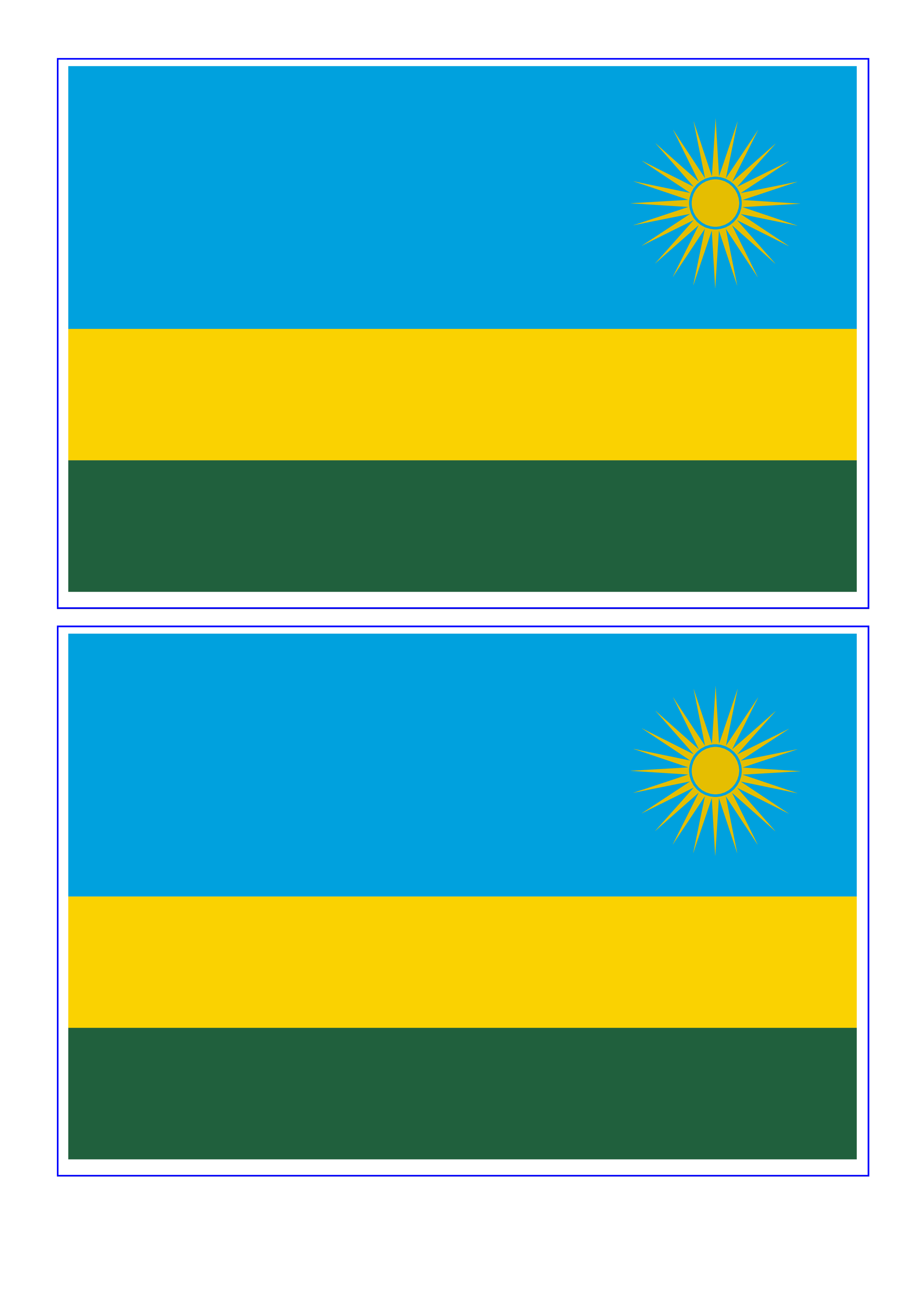 Gratis Vlag Van Rwanda