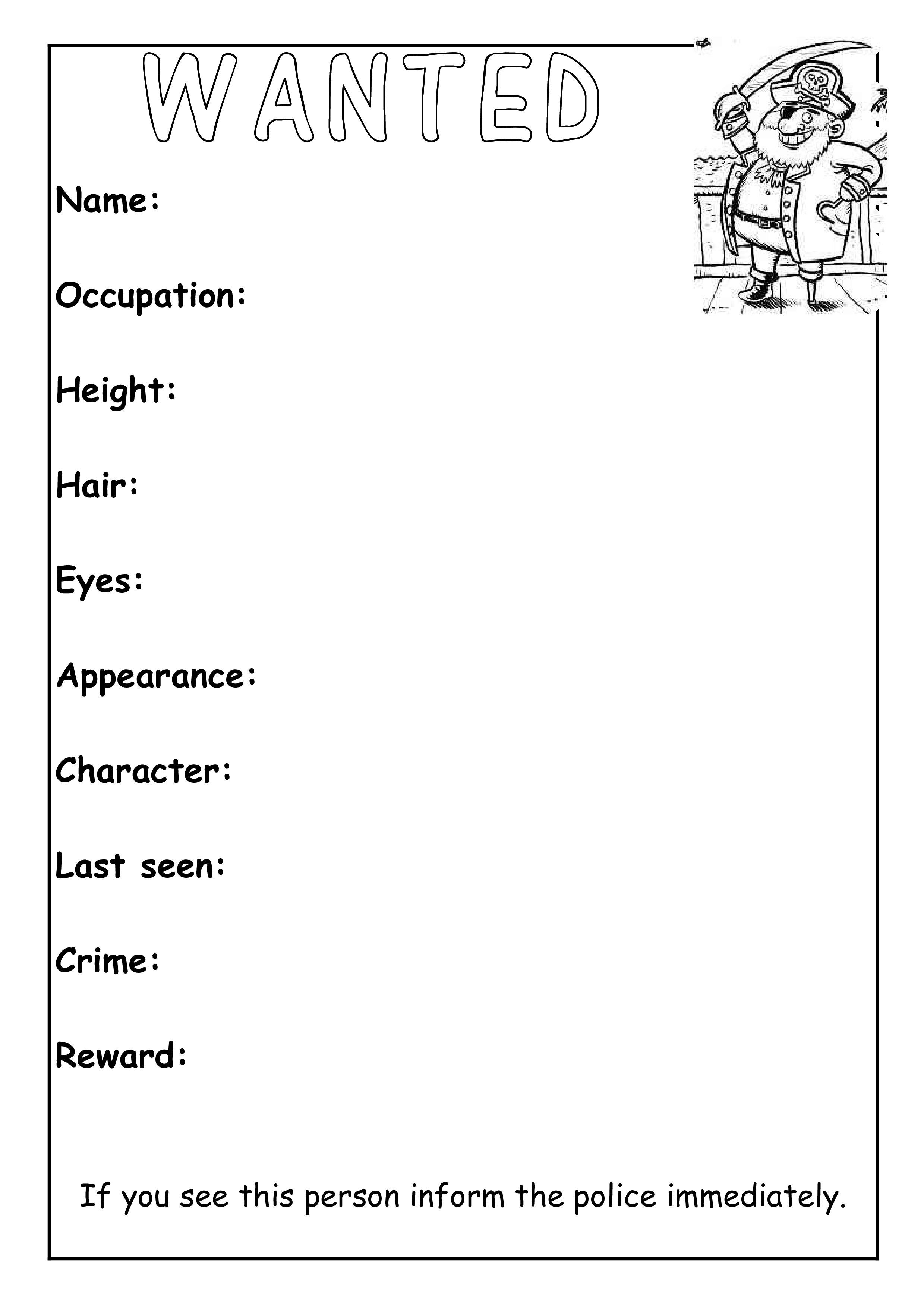 Télécharger Gratuit Man Wanted Poster Print at home