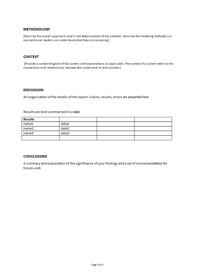 Technical Review Report | Templates at allbusinesstemplates.com
