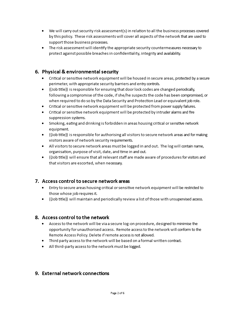 Cybersecurity Policy | Templates at allbusinesstemplates.com