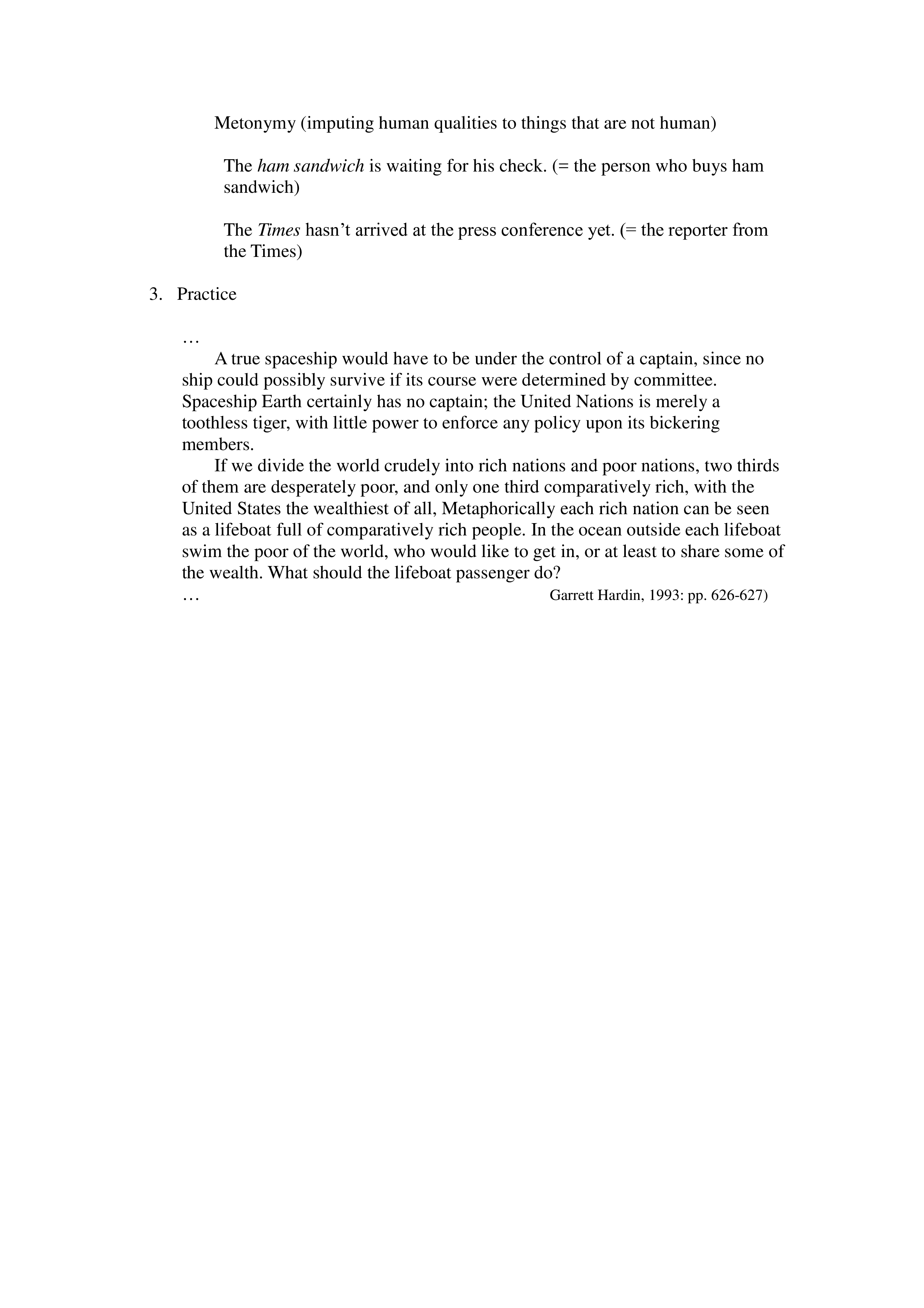 Kostenloses Implied Metaphors Overview