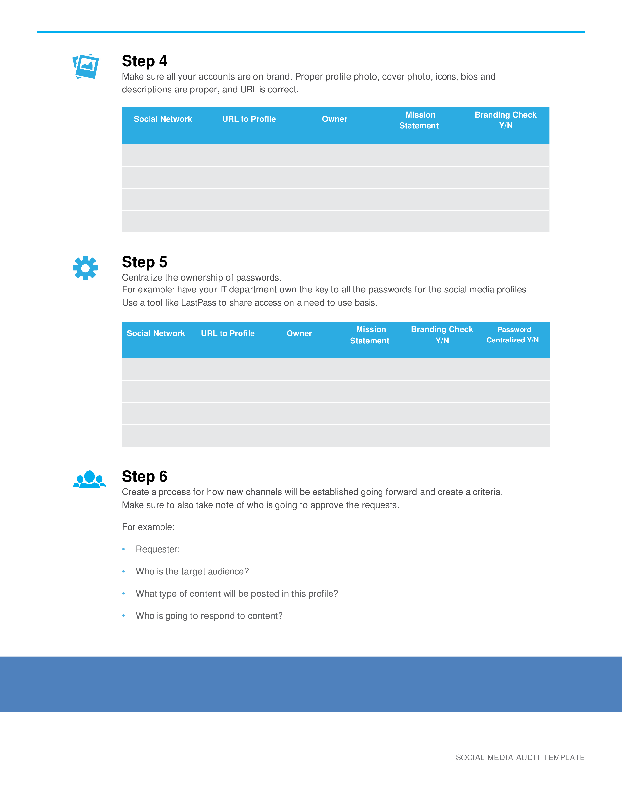 Social Media Audit Plan in 6 steps | Templates at allbusinesstemplates.com