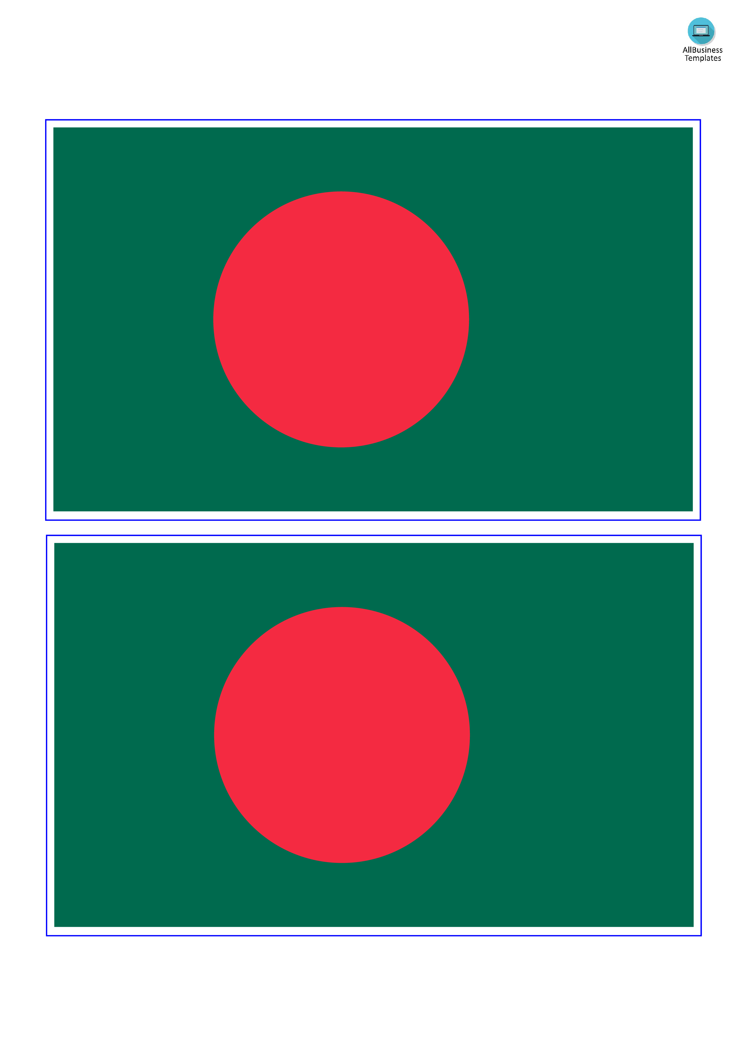 Bangladesh Flag | Templates at allbusinesstemplates.com