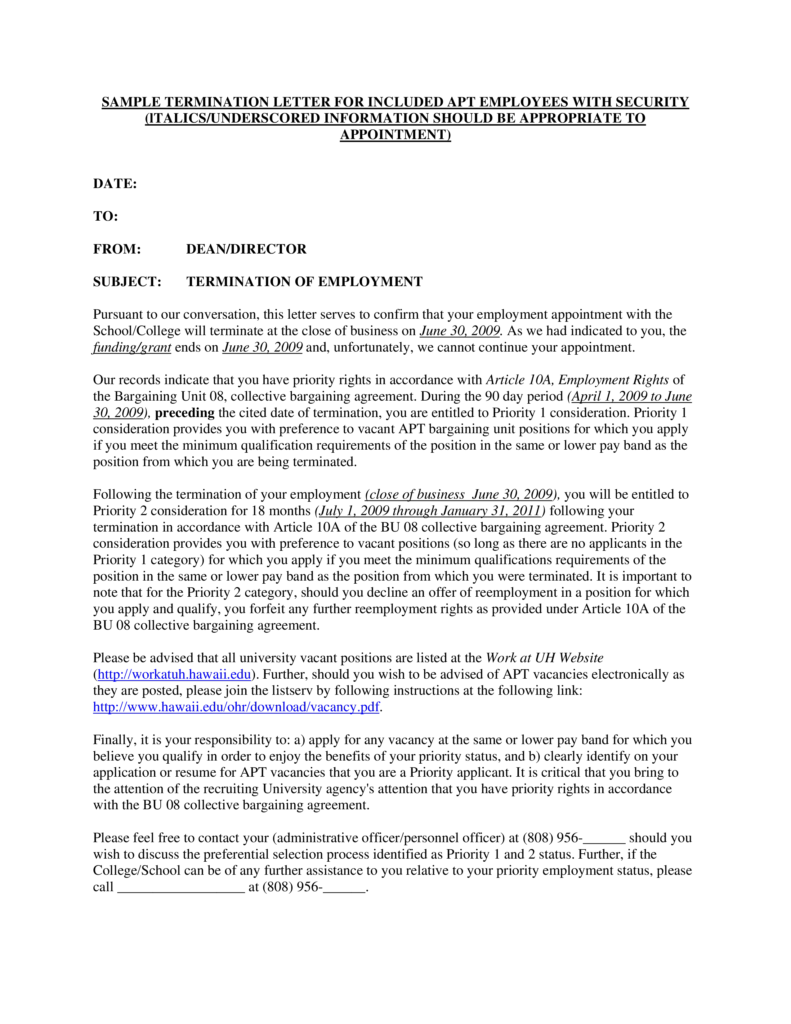 Termination Letter To Employee Database Letter Template Collection