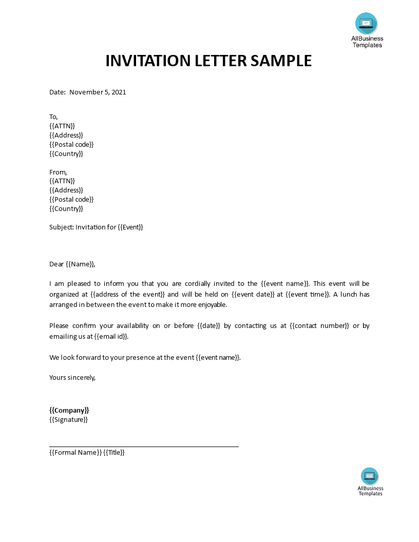 Gratis Invitation Letter Sample gratis-invitation-letter-sample