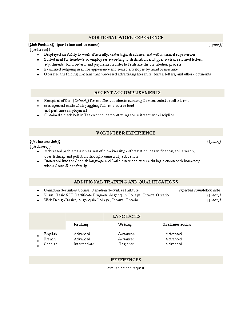 Banking Customer Service Representative CV Sample | Templates at ...