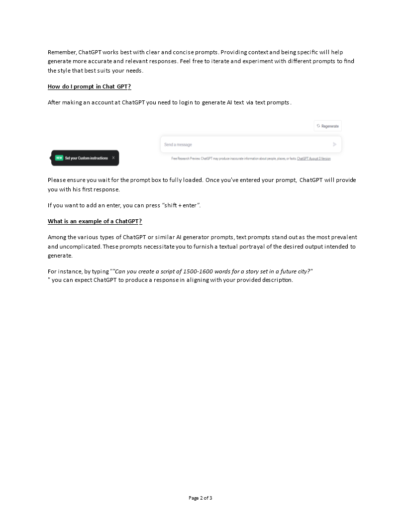 Kostenloses ChatGPT AI Prompts Kostenloses ChatGPT AI Prompts