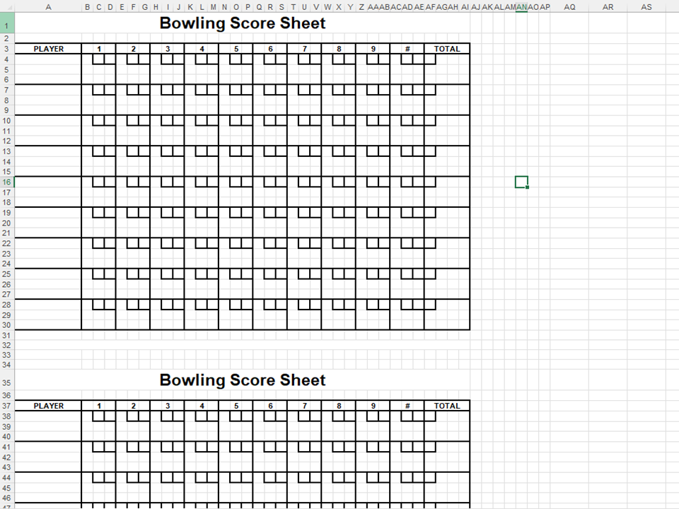 Bowling League Score Sheet | Templates at allbusinesstemplates.com