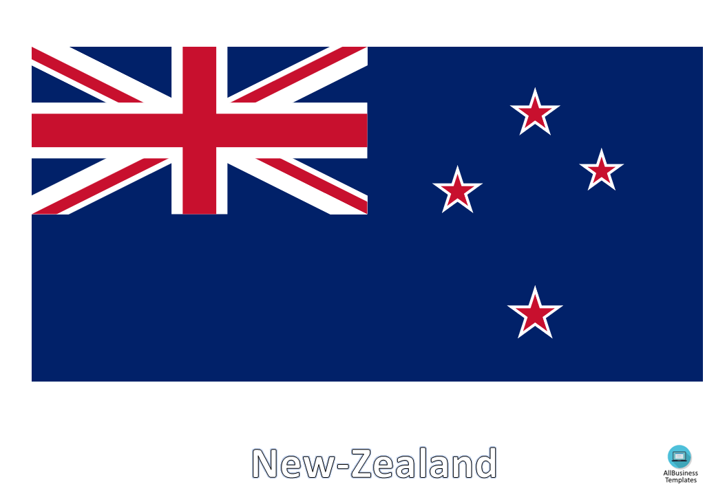 New Zealand Flag color sheet | Templates at allbusinesstemplates.com