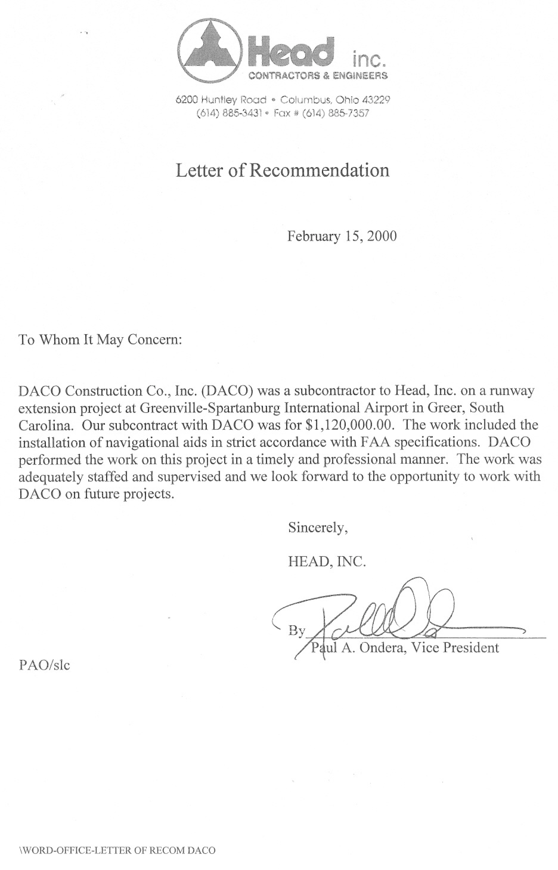 Recommendation Letter Template Cabai