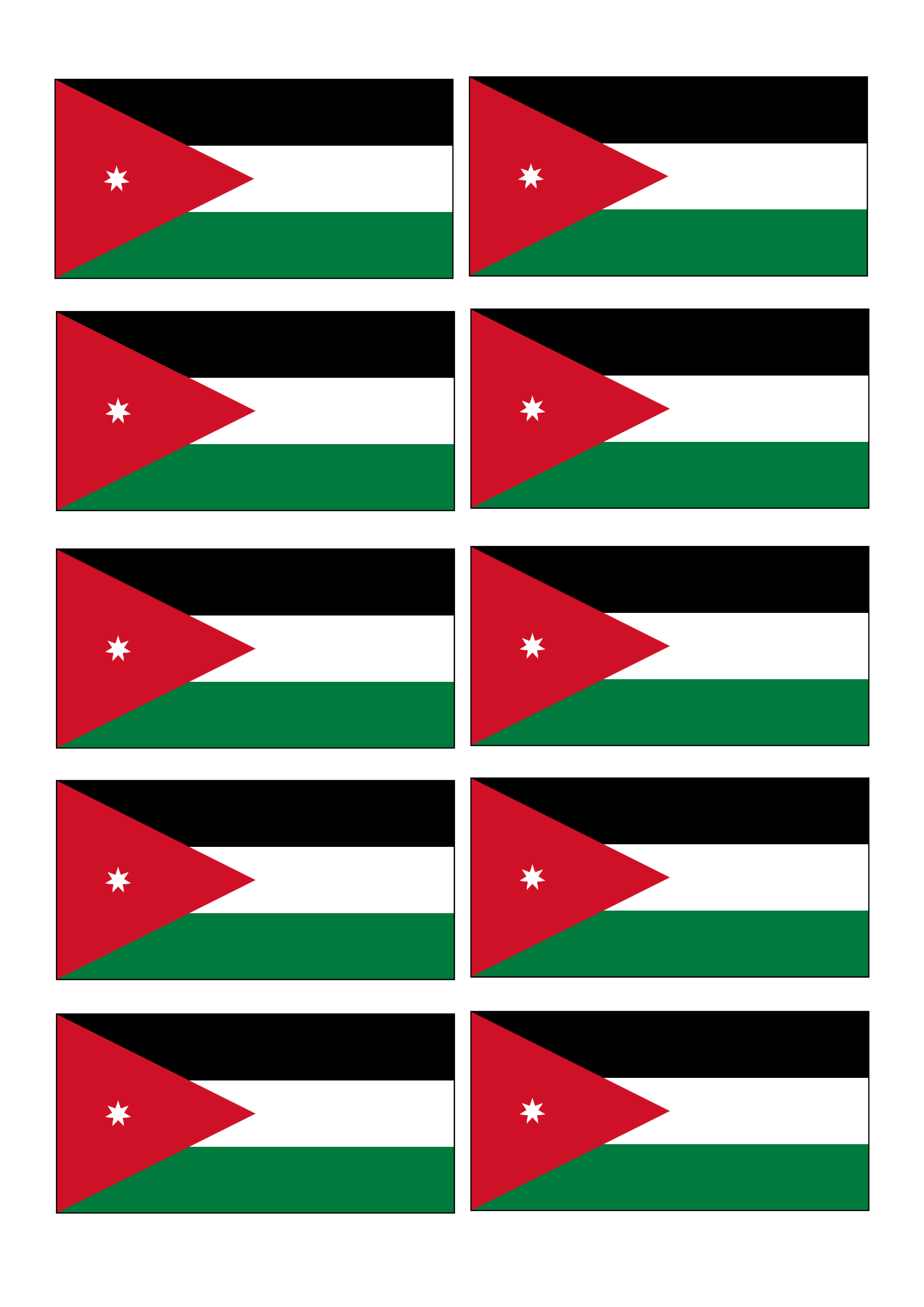Jordan Flag | Templates at allbusinesstemplates.com