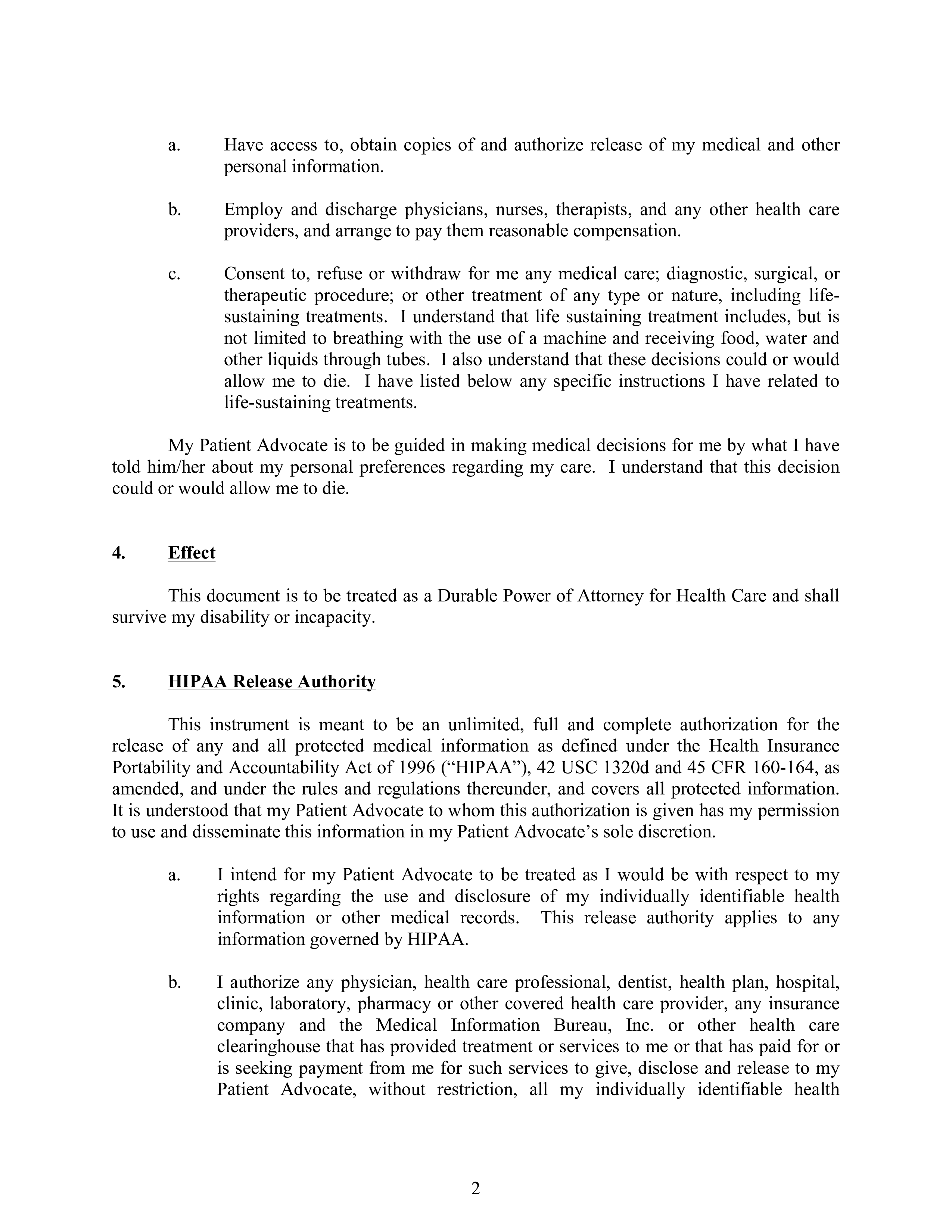 Medical Power Of Attorney (Poe) | Templates at allbusinesstemplates.com